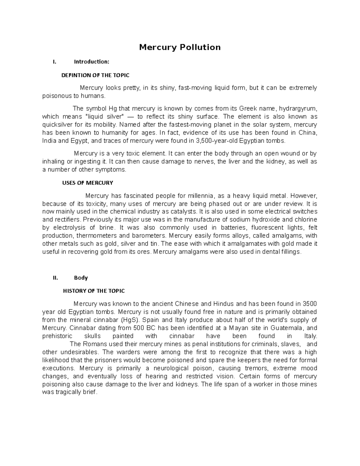 Mercury-Pollution - Environmental Science and Engineering - Mercury ...