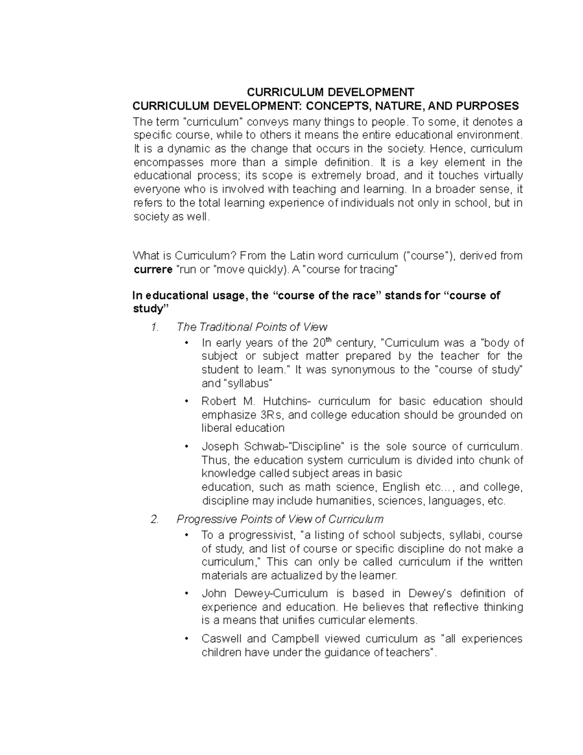 Curriculum Development - CURRICULUM DEVELOPMENT CURRICULUM DEVELOPMENT ...