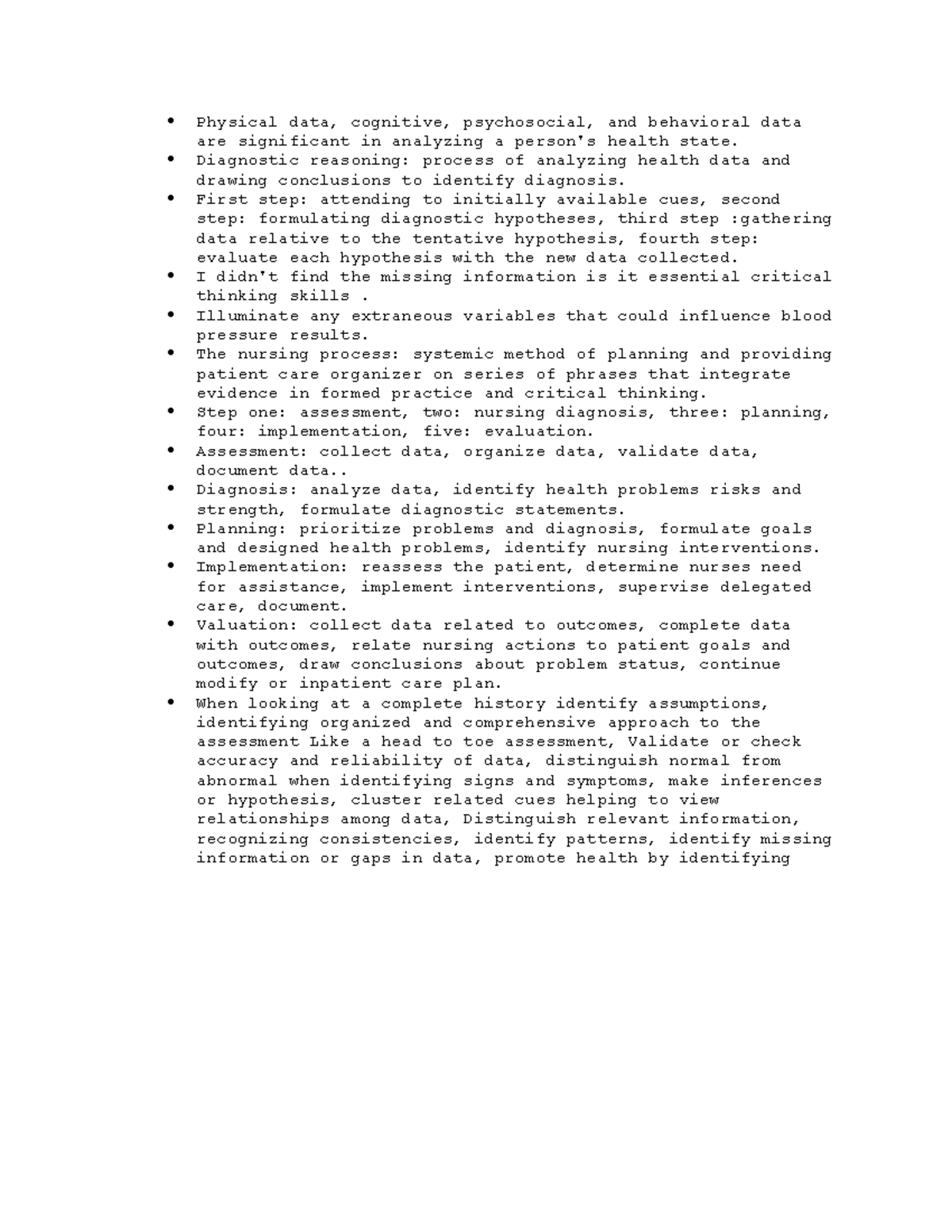 Aha note 10 - Taught by Patricia Hyde. Study list of information from ...