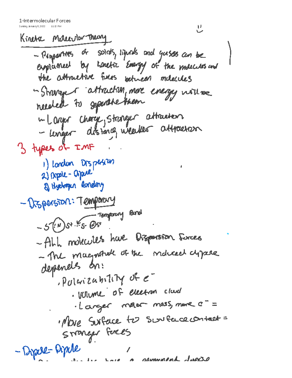 Chem II-Intermoleculat Forces - 1011 216 - 1-Intermolecular Forces ...