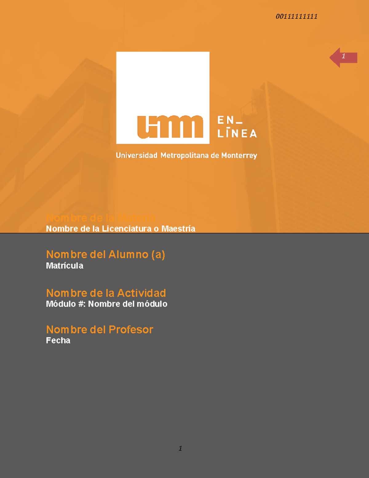 M1 EVE1 Actividad 2 - uyjy - 00111111111 Nombre de la Materia Nombre de ...