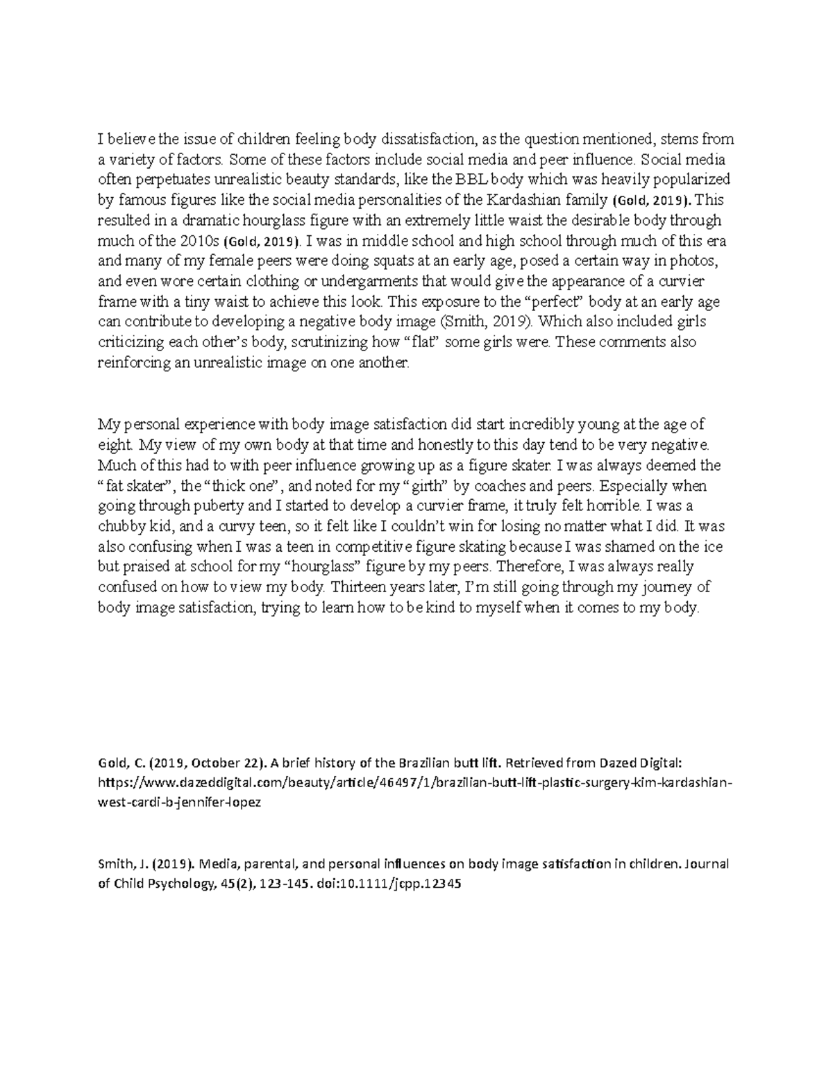 Reflection topic 5 and other topic reflections - I believe the issue of ...