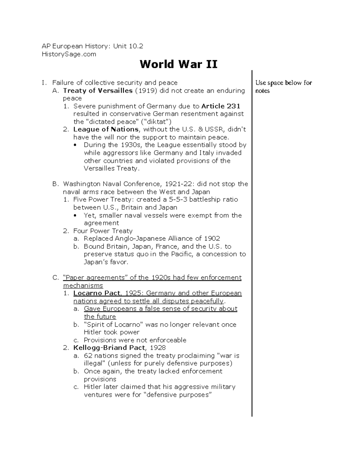 World War II notes - - Studocu
