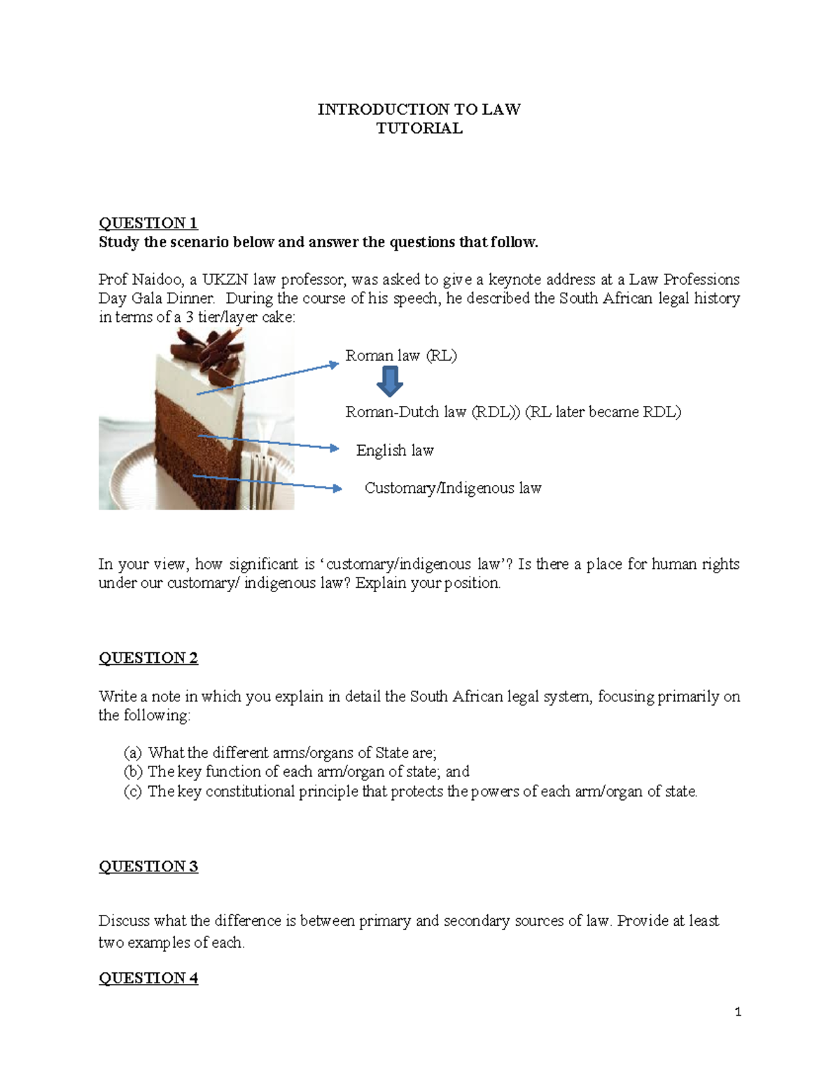 FIRAC method of Analyzing - INTRODUCTION TO LAW TUTORIAL QUESTION 1 ...