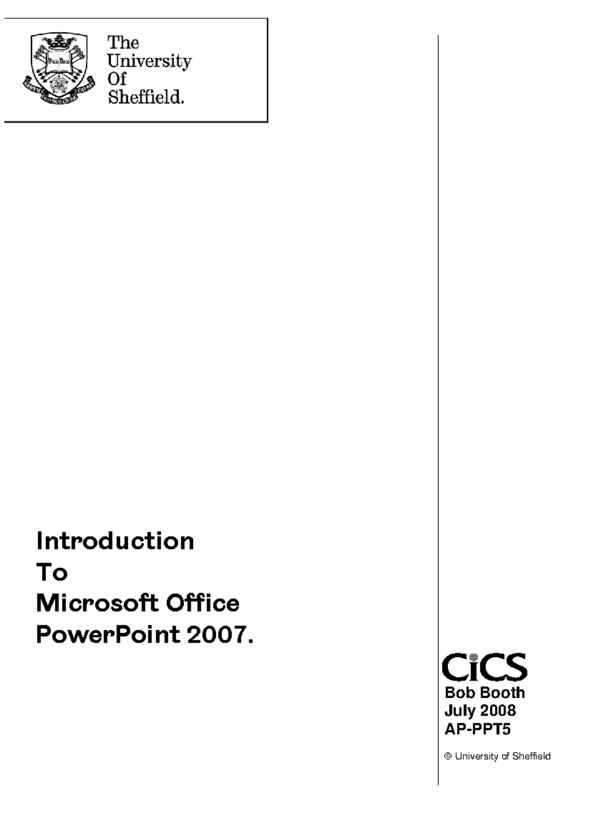 DOCUMENT TLE ICT - Introduction To Microsoft Office PowerPoint 2007 ...