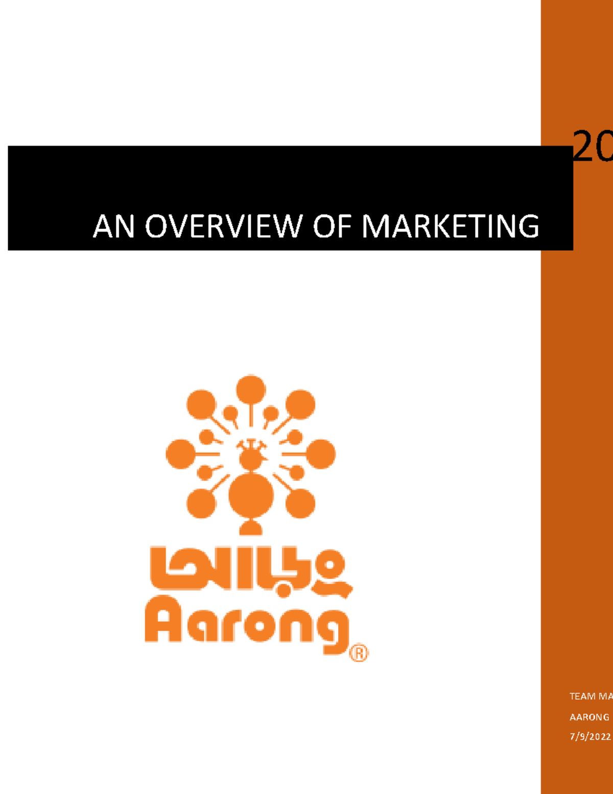 Aarong marketing - for merge - 20 TEAM MA AARONG 7/9/ AN OVERVIEW OF ...