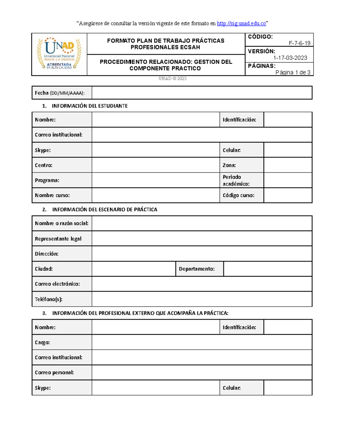 F-7-6-19 - Nuevo - “Asegúrese de consultar la versión vigente de este ...