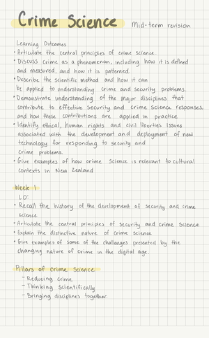 Week 11 Crime Science in Aotearoa - Introduction to Security and Crime ...