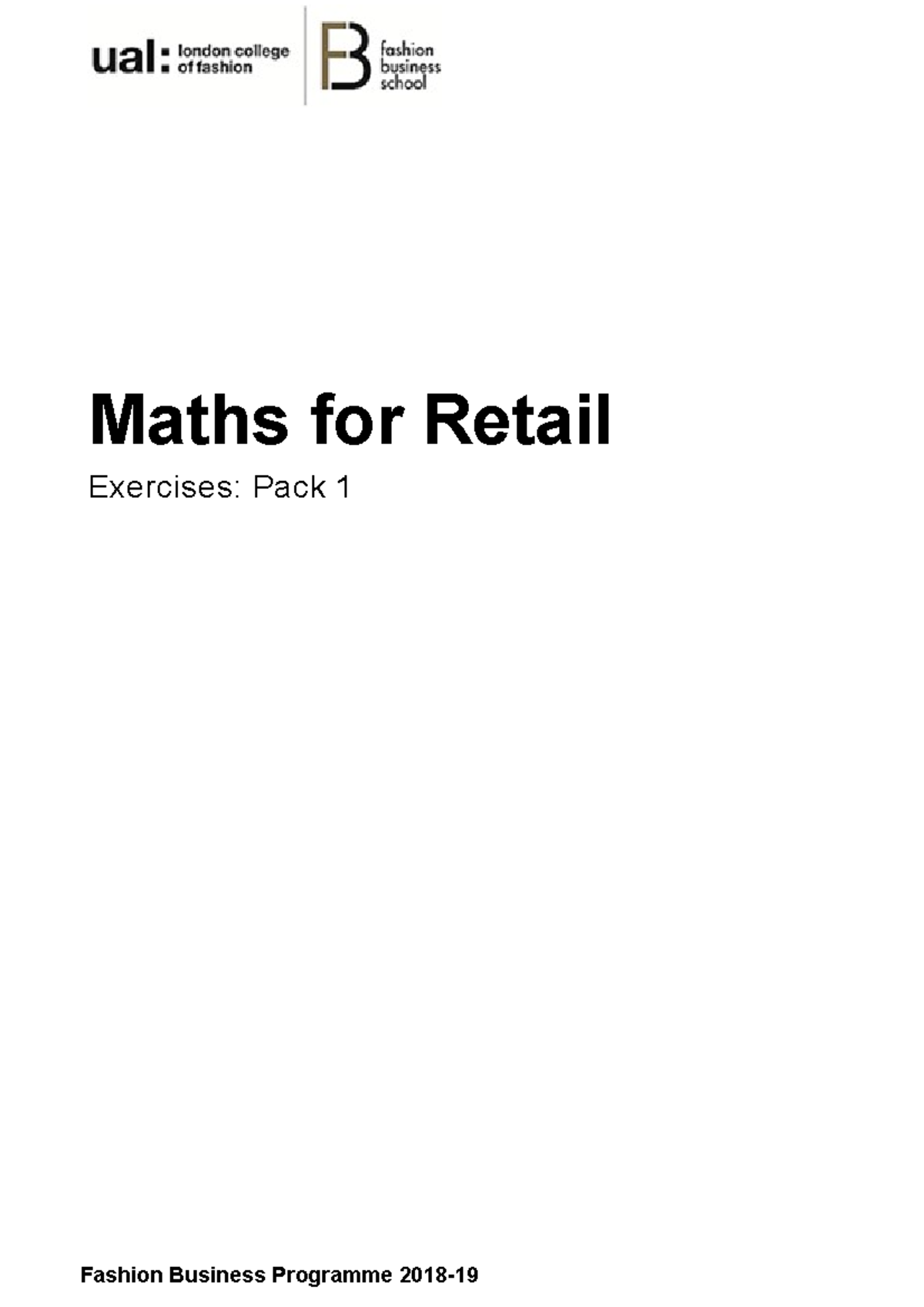 3. Additional Extra Maths for Retail Numeracy Exercises workbook with ...