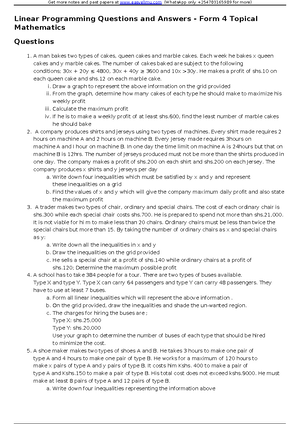 Longitudes and Latitudes Questions and Answers - Form 4 Topical ...