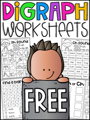 Consonant Digraphs Worksheets 1stand 2nd Grade Phonics Practice Pages ...