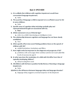 IRIS Module RTI - These are the questions and my answers for the ...