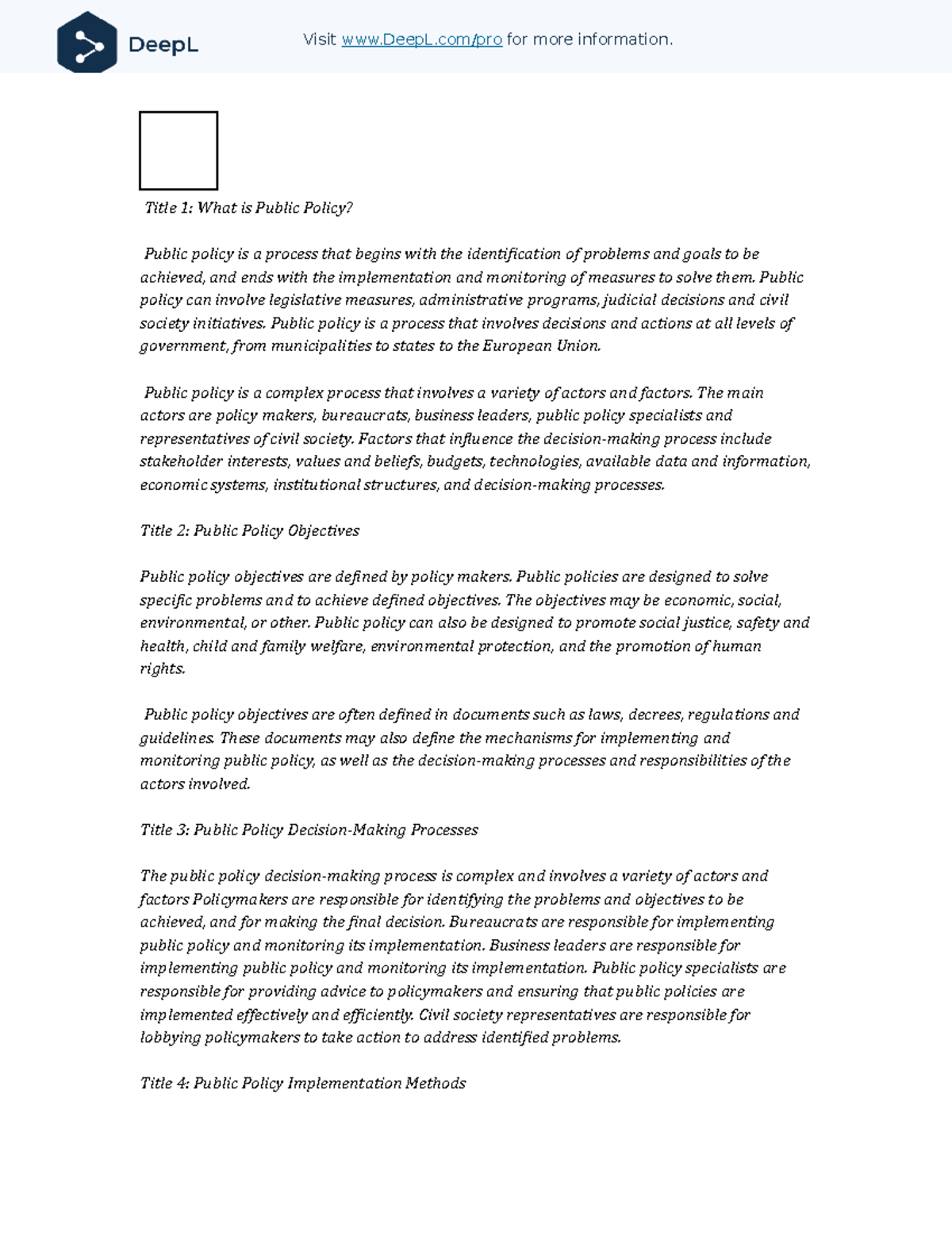 Public Policy En US Title 1 What Is Public Policy Public Policy Is