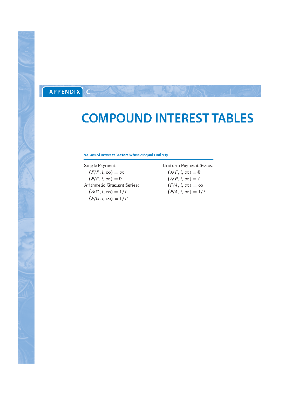 Engineering Economy Interest Tables - APPE N D I X C COMPOUND INTEREST ...