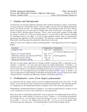 Galledm - Prof is Naveen Garg - A short proof of the Berge–Tutte Formula and the Gallai–Edmonds ...