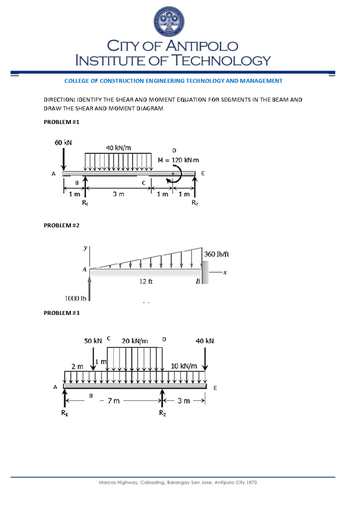 QUIZ 2 - practice material and excercises - Theory of Structure ...