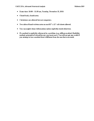 CEE 235A Fall 2019 Midterm Solution - 235A - UCLA - Studocu