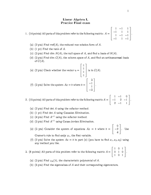 Row reduction examples - Examples of Gaussian Elimination Example 1 ...