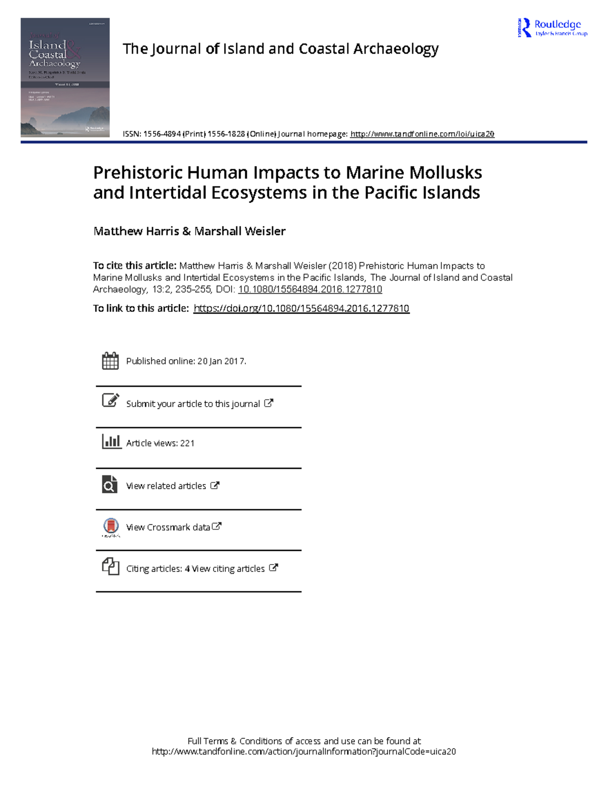 Harris Weisler 2018-JICA - Pacific Worlds - Studocu