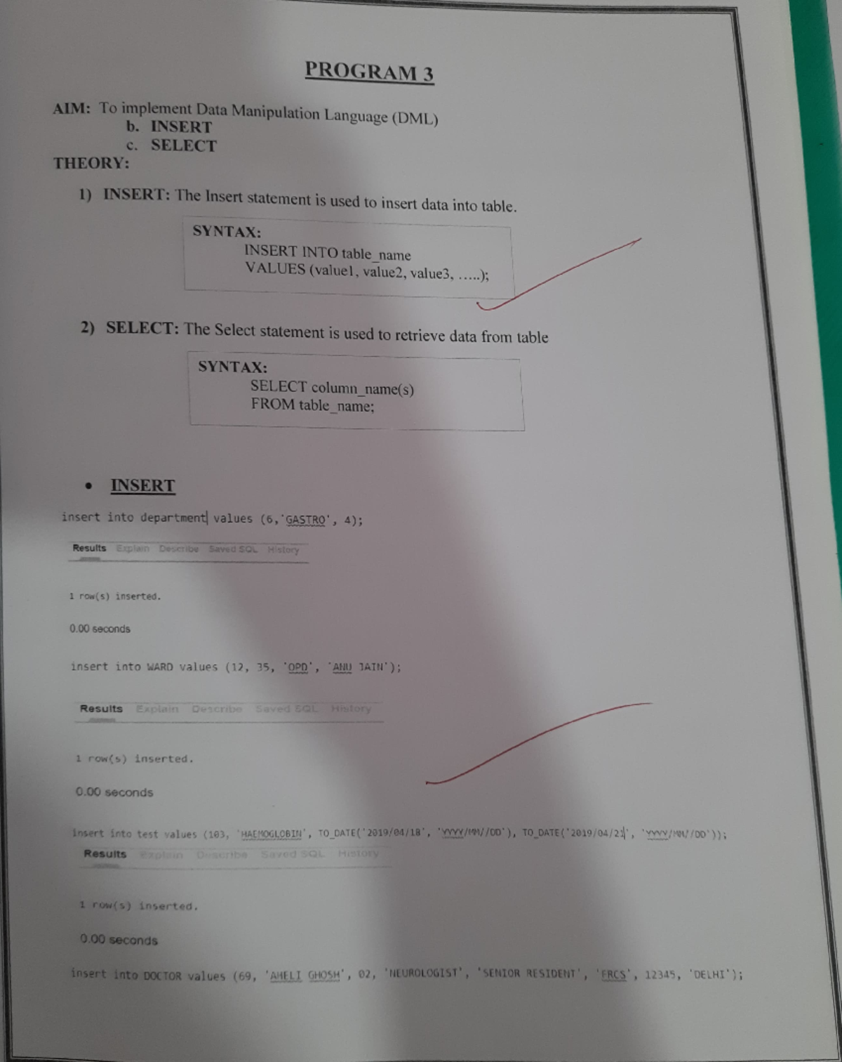 DBMS file - Computer science - Studocu