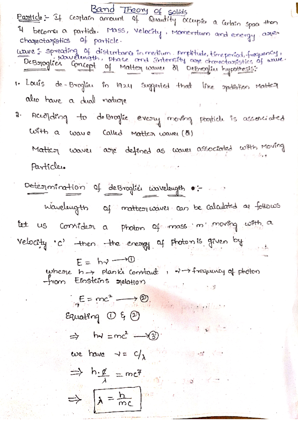Band theory of solids - class notes chemistry - Band Theory of solids ...