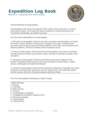 Log Book 2 - Log Book - Module 2:Module 2: The signs and effects of ...