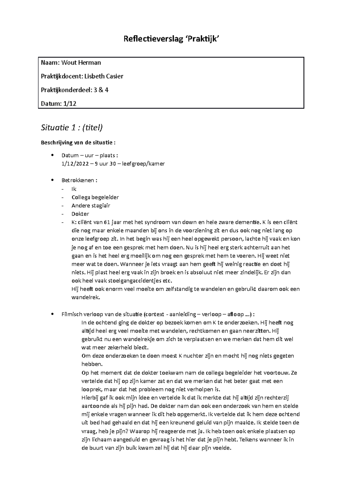 Reflectieverslag 2 - psychologie samenvatting - Reflectieverslag ...