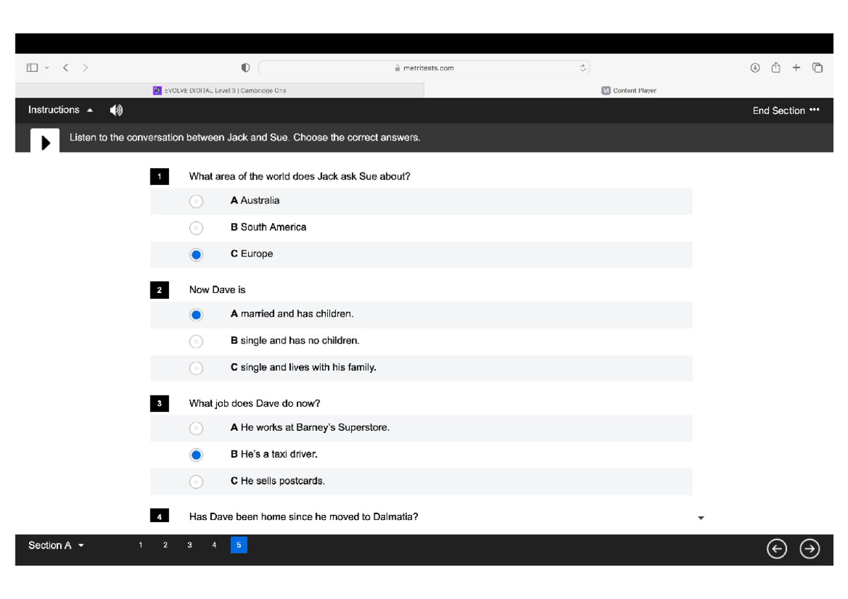 Examen Nivel 3 Parcial 1 - Ingles - Studocu