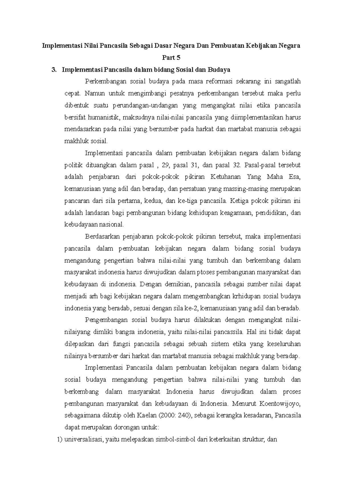 Implementasi Nilai Pancasila Part 5 - Implementasi Nilai Pancasila ...