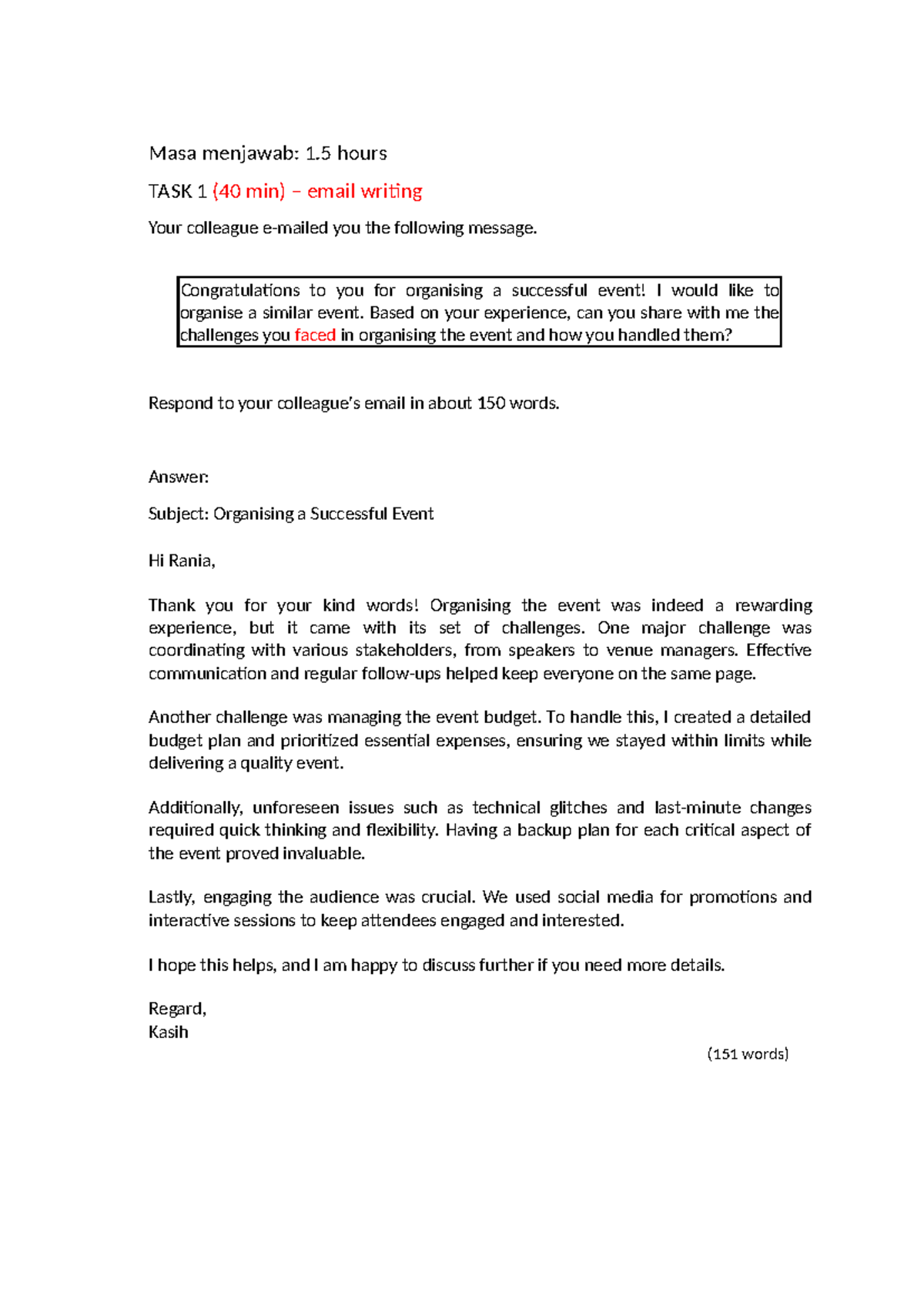 EET - 04 - EET Writing Sample - Masa menjawab: 1 hours TASK 1 (40 min ...