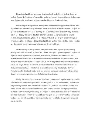 How does Greek mythology reflect the values and beliefs of ancient ...