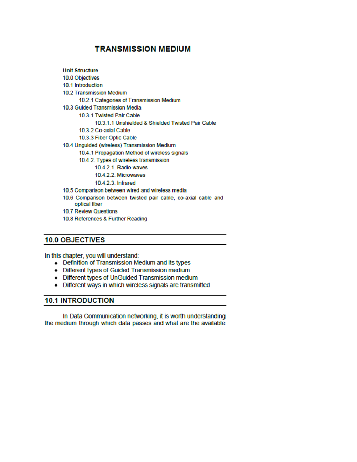 Transmission Medium - Computer science - Computer organization and ...