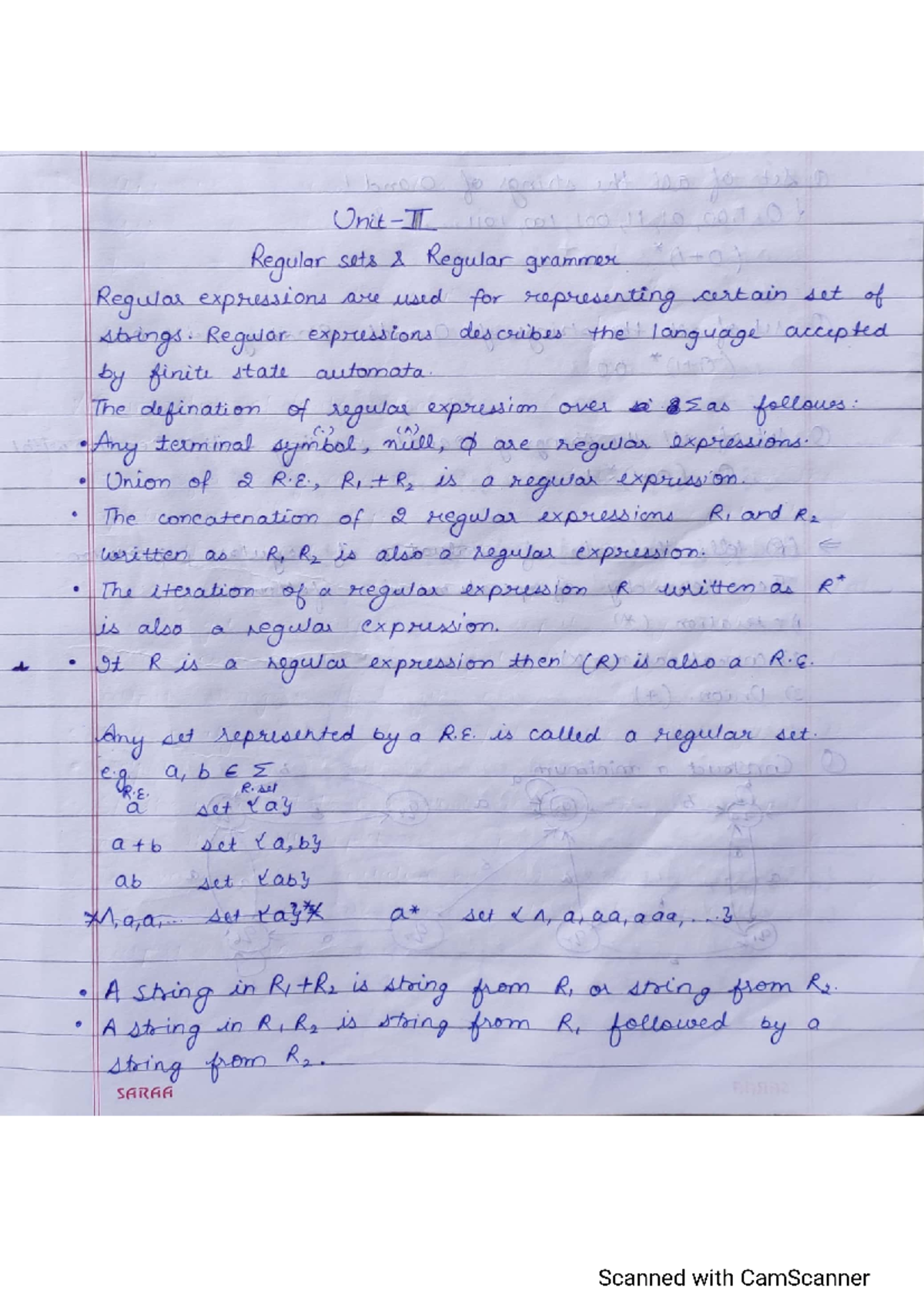 Regular Languages - note - Computer applications - Studocu