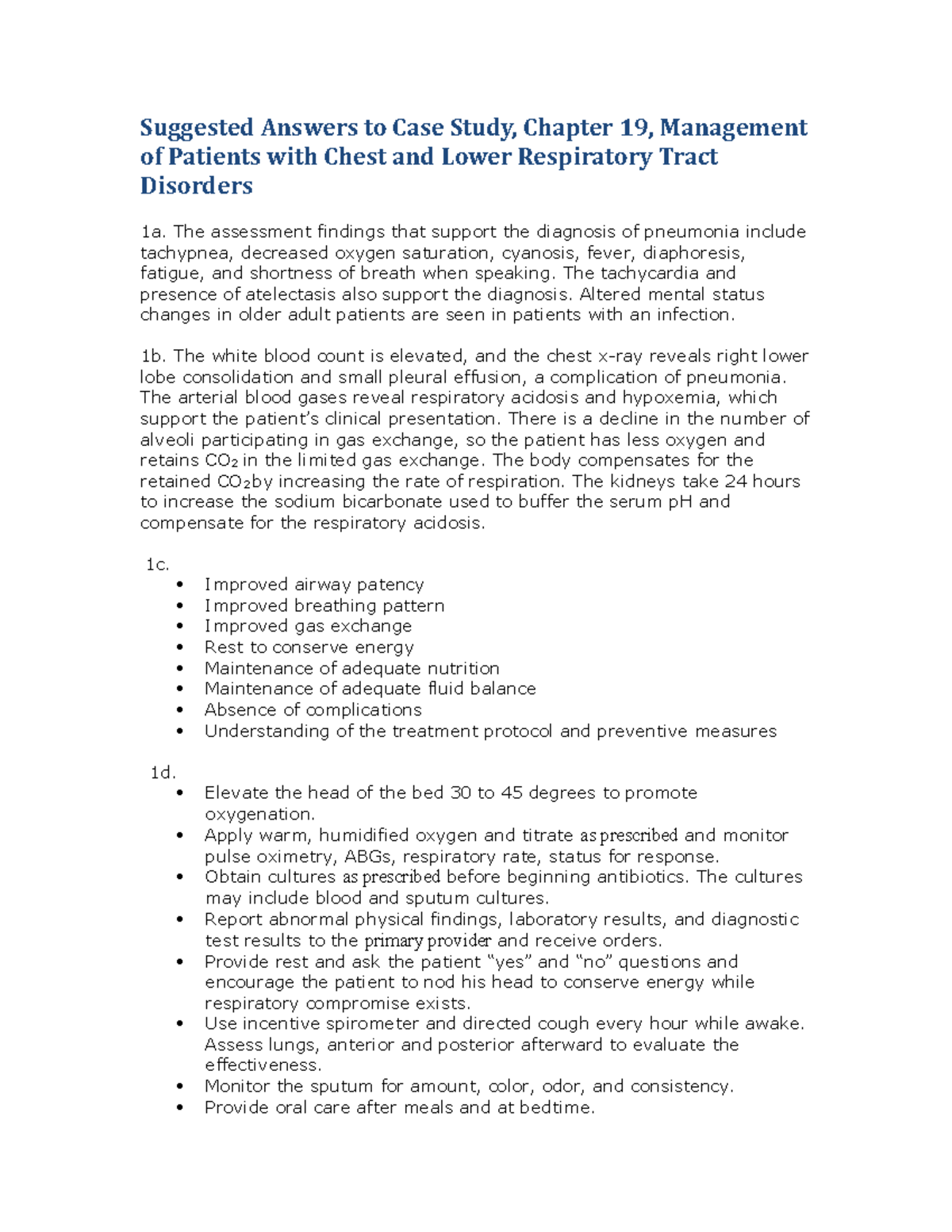 CSA Chapter 19 - Suggested Answers to Case Study, Chapter 19 ...