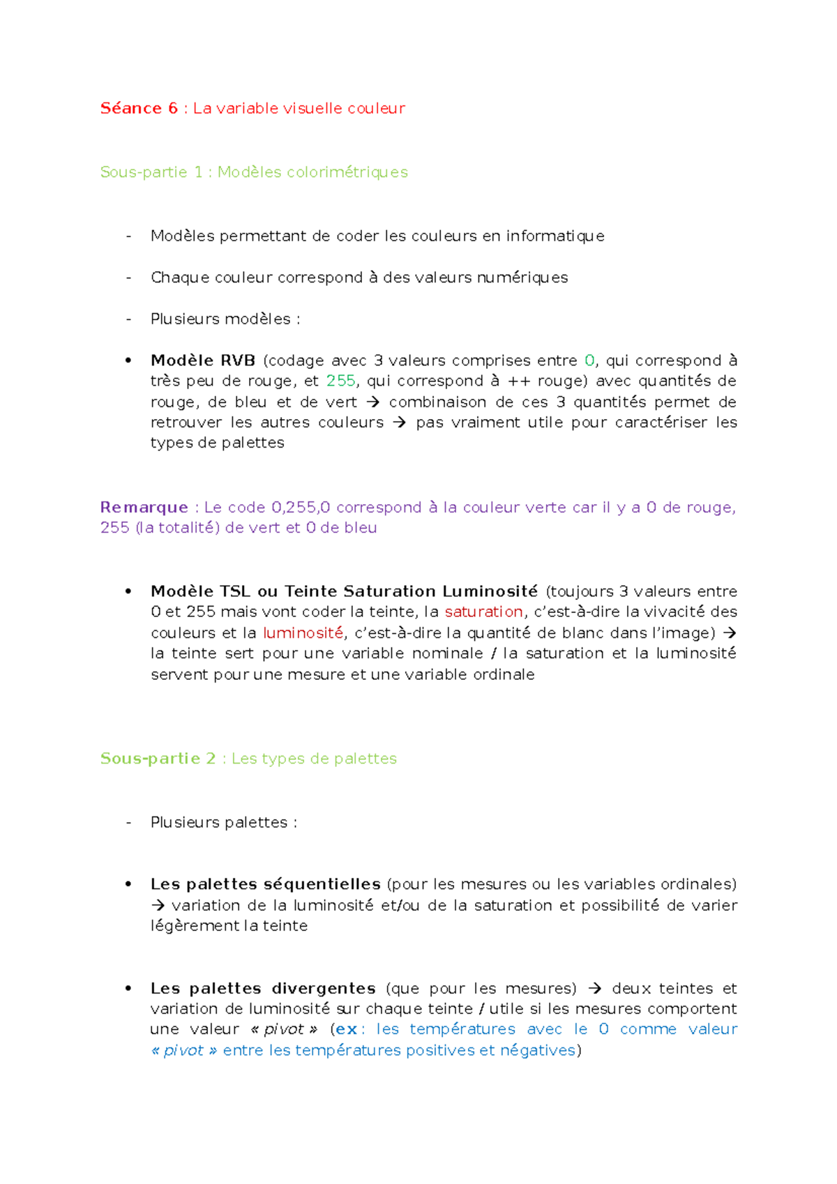 Séance 6 (La variable visuelle couleur) - Séance 6 : La variable ...
