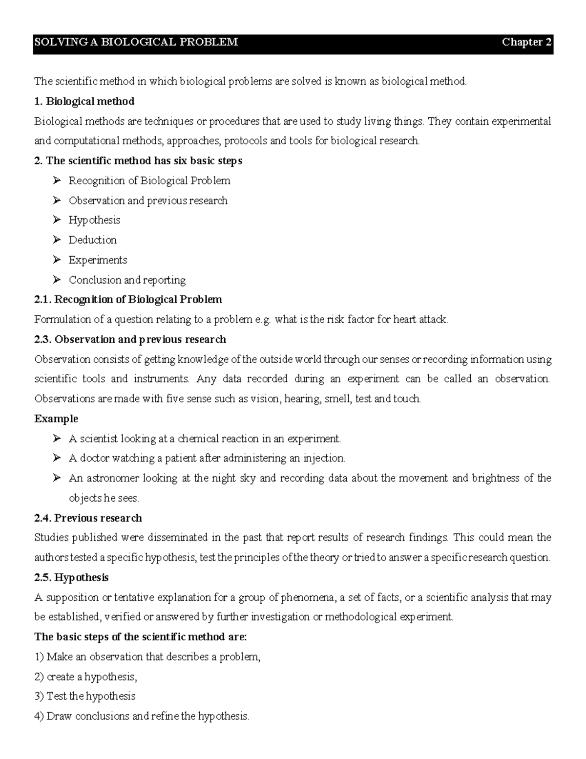 Biology (dragged) 2 - Solving A Biological Problem - SOLVING A ...