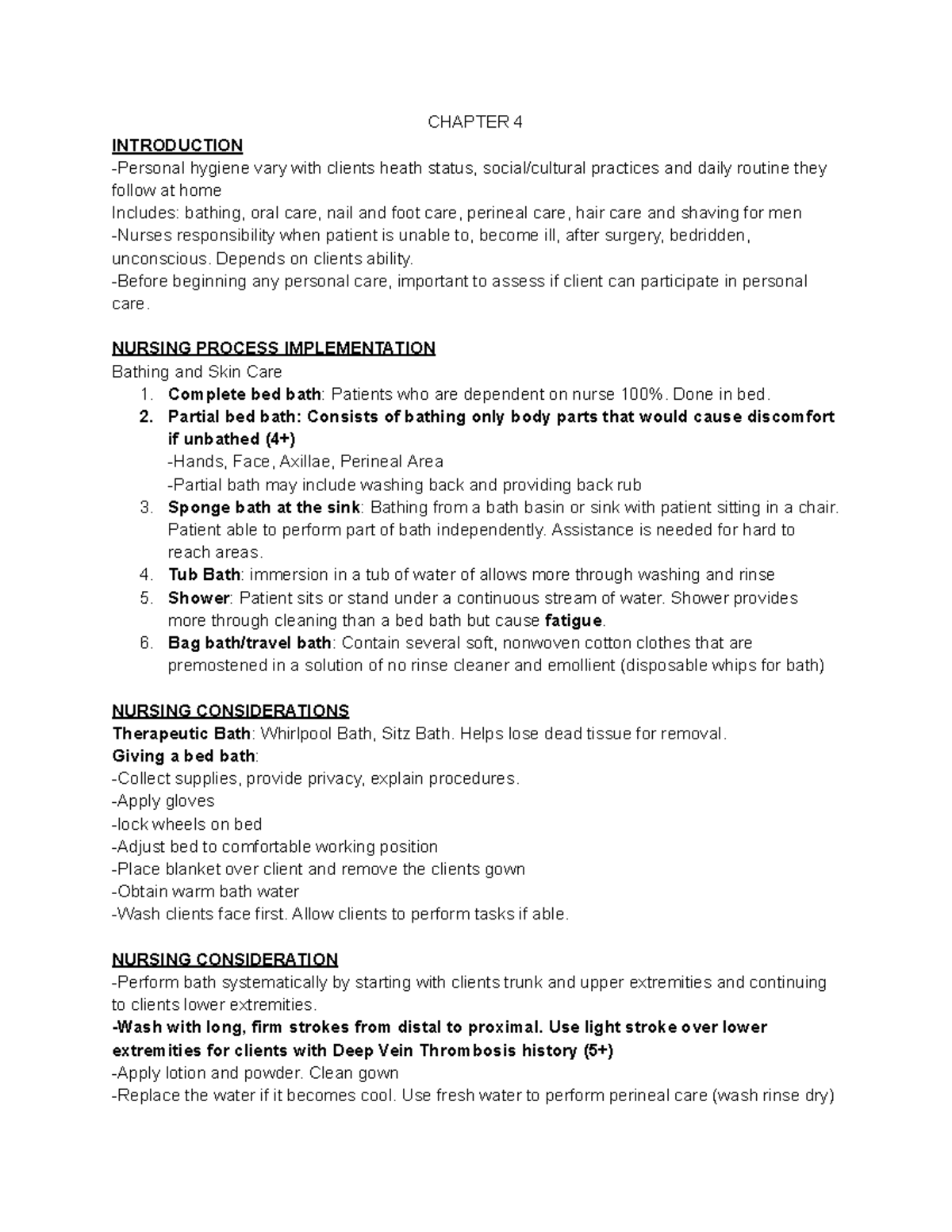 19 Hygiene - See the above Title. - CHAPTER 4 INTRODUCTION -Personal ...