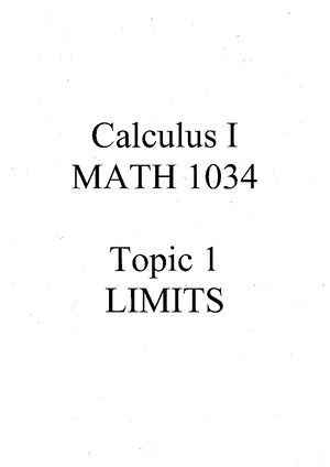 Topic 2 Derivatives - calculus 1 - Studocu