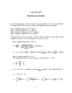General Biochemistry Problems Set 10 - Massachusetts Institute of ...