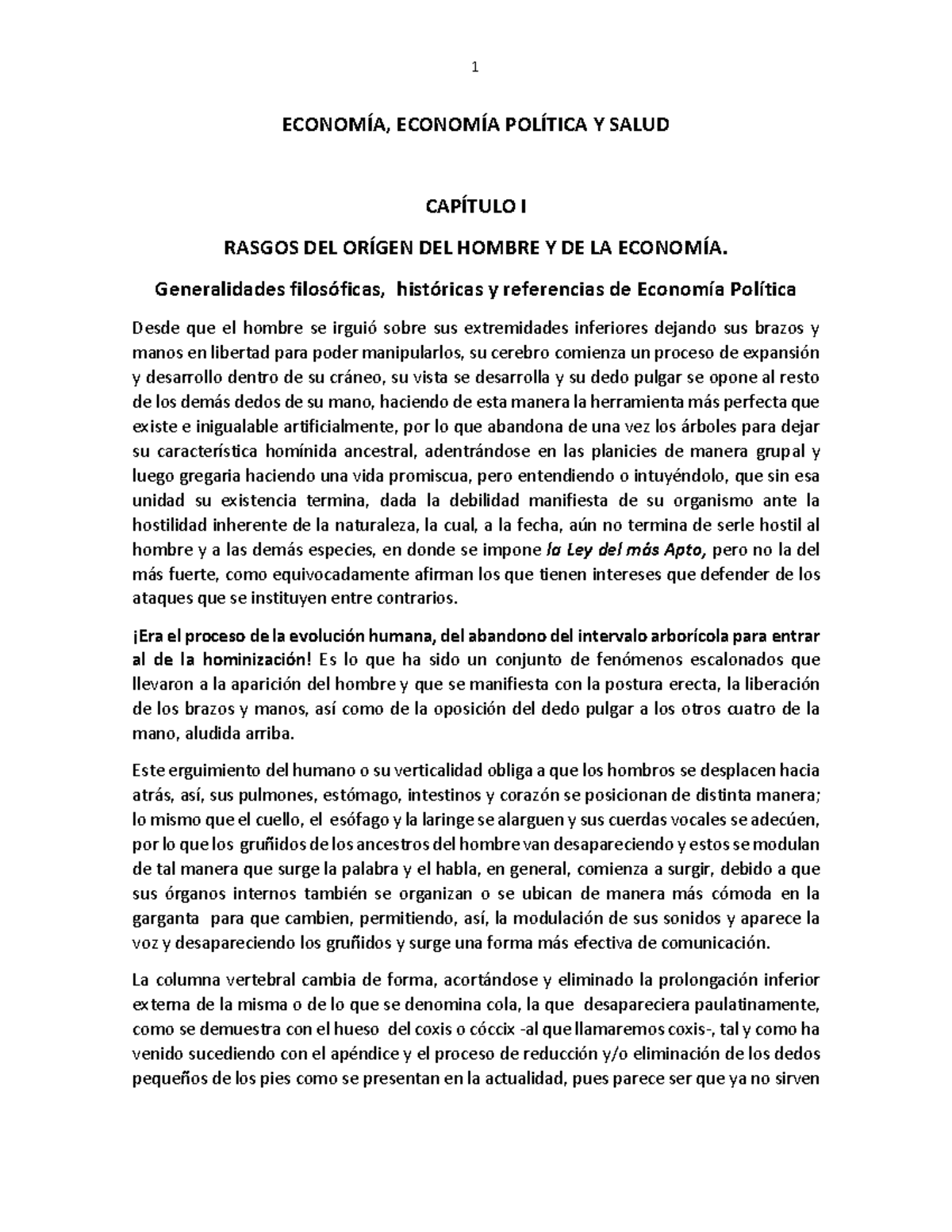 Econom A Y Salud 2f - ECONOMÍA, ECONOMÍA POLÍTICA Y SALUD CAPÍTULO I ...