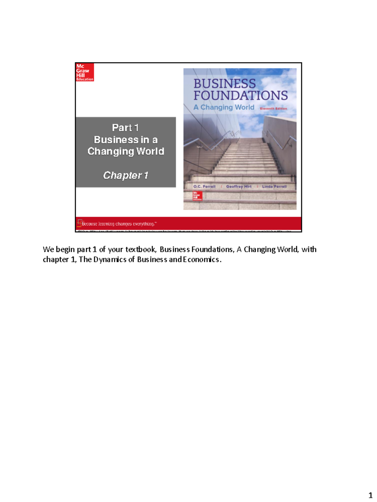 The Dynamics of Business and Economics - ©McGraw-Hill Education. All ...