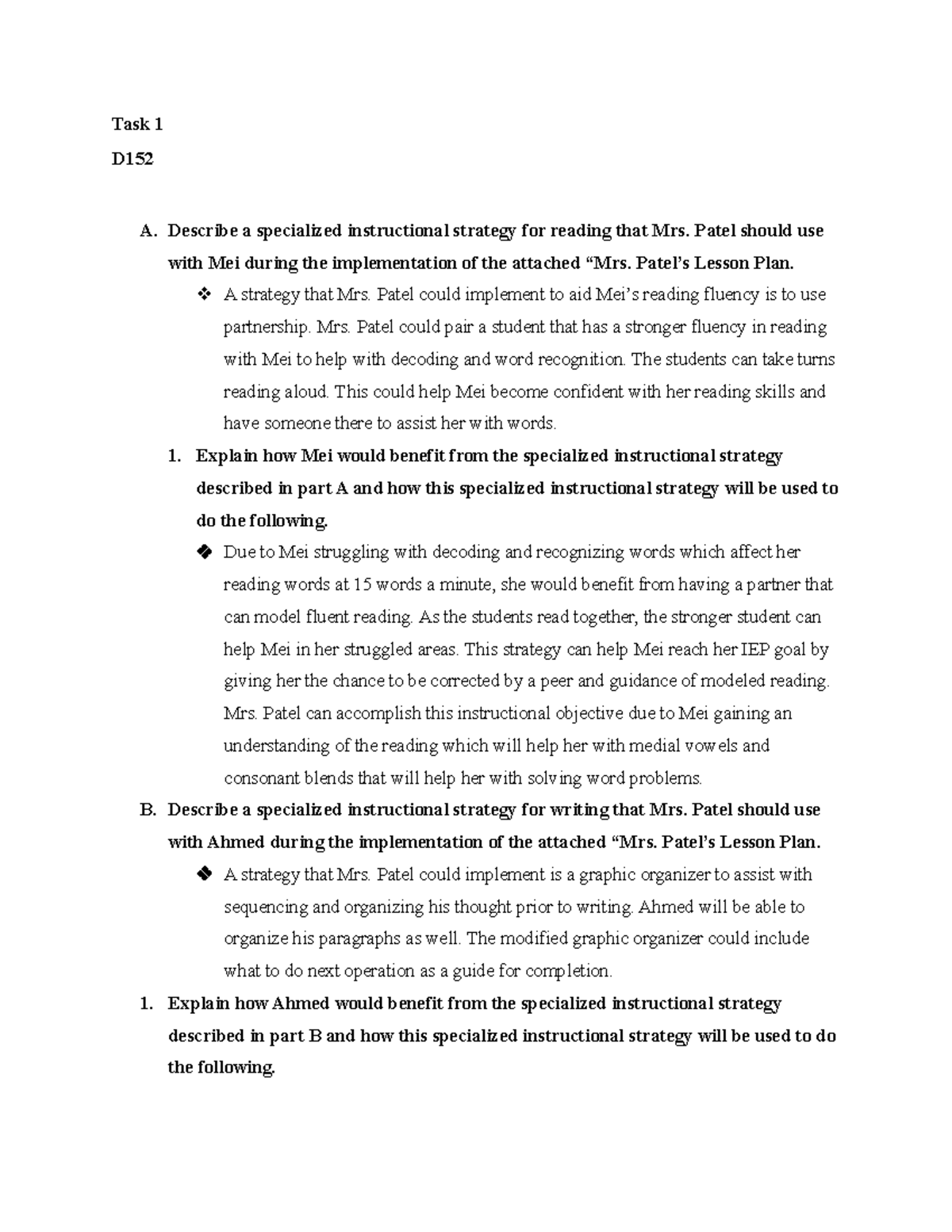 D152 Inclusive Classroom - C365 - WGU - Studocu