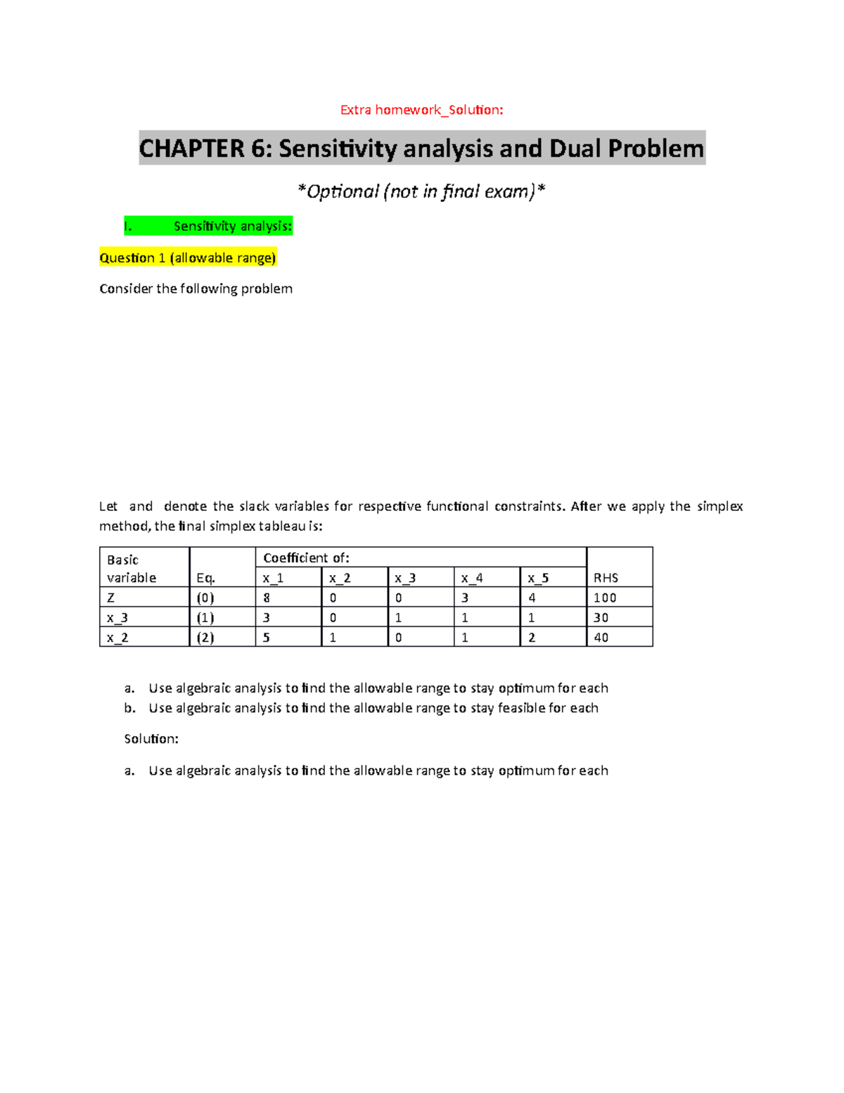 (final) Extra Exercise - Solution - Extra homework_Solution: CHAPTER 6 ...