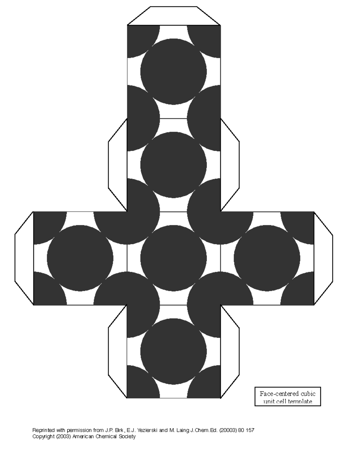 Paper Models of Simple Cubic BCC CCP Na Cl packing - CHEM10004 - Face ...