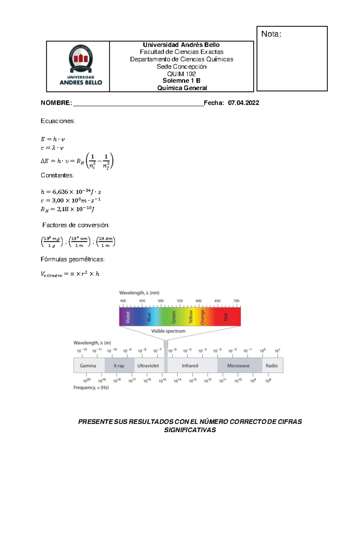 SOL1 - Solemne 1 primer semestre 2022 - Universidad Andrés Bello ...