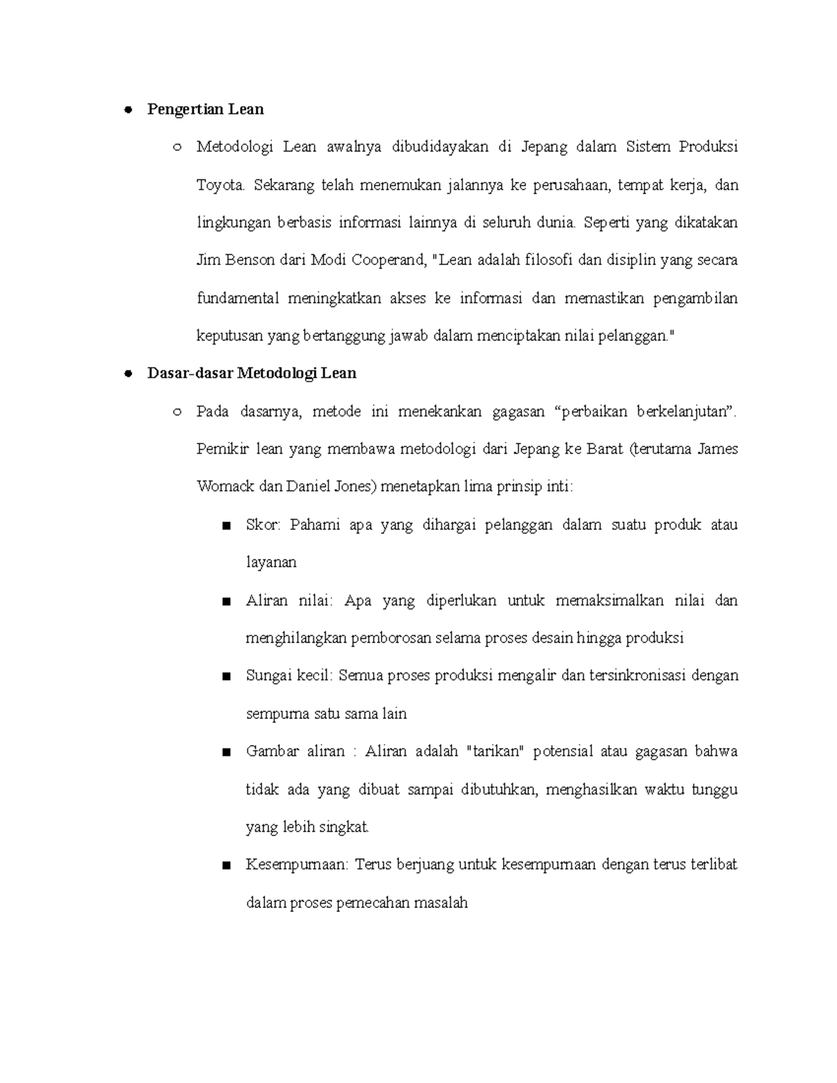 Metode Lean pada sistem development - Pengertian Lean Metodologi Lean ...