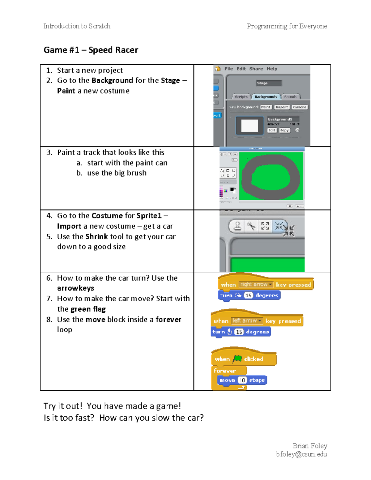 Speed Racer assignment for python. follow the instruction and finish ...