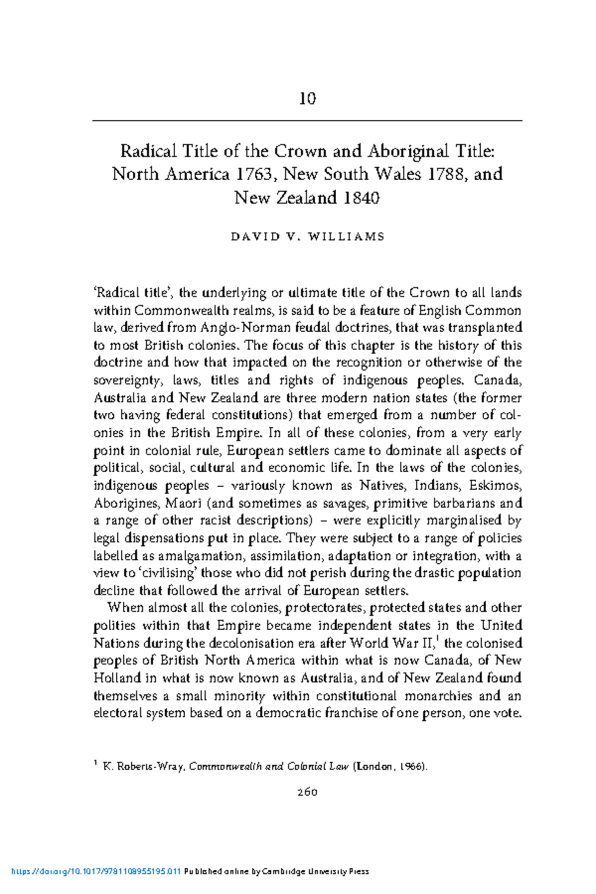 Radical title of the crown and aboriginal title north america 1763 new ...