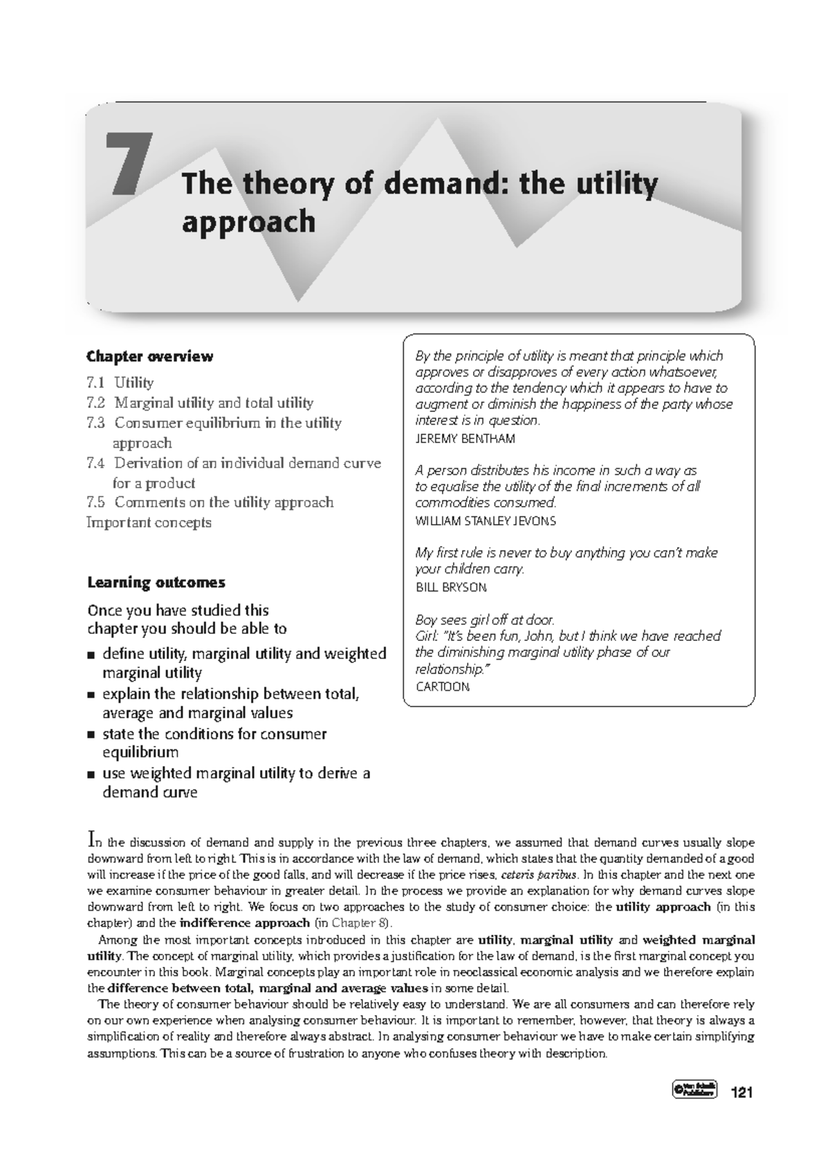 The theory of demand -the utility approach - This is in accordance with ...