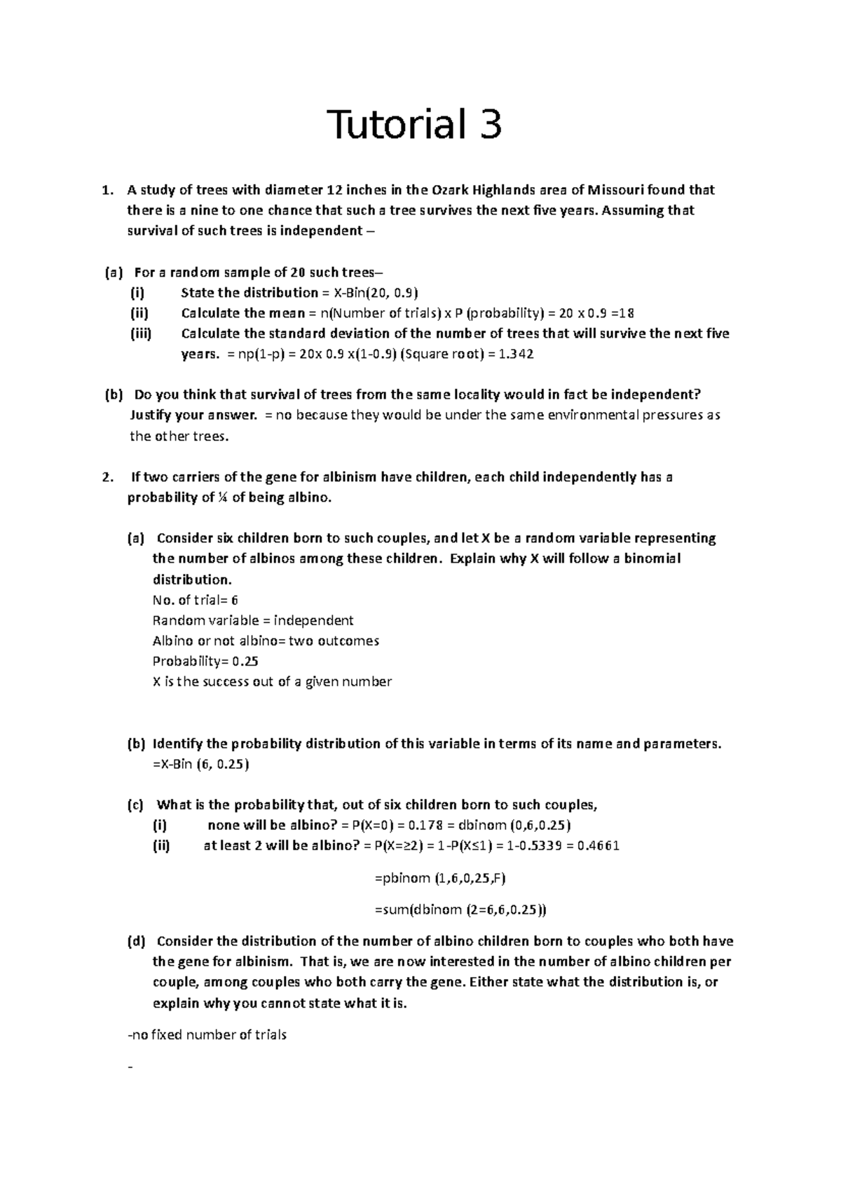 Tutorial 3 - MAS183 - Murdoch - Studocu
